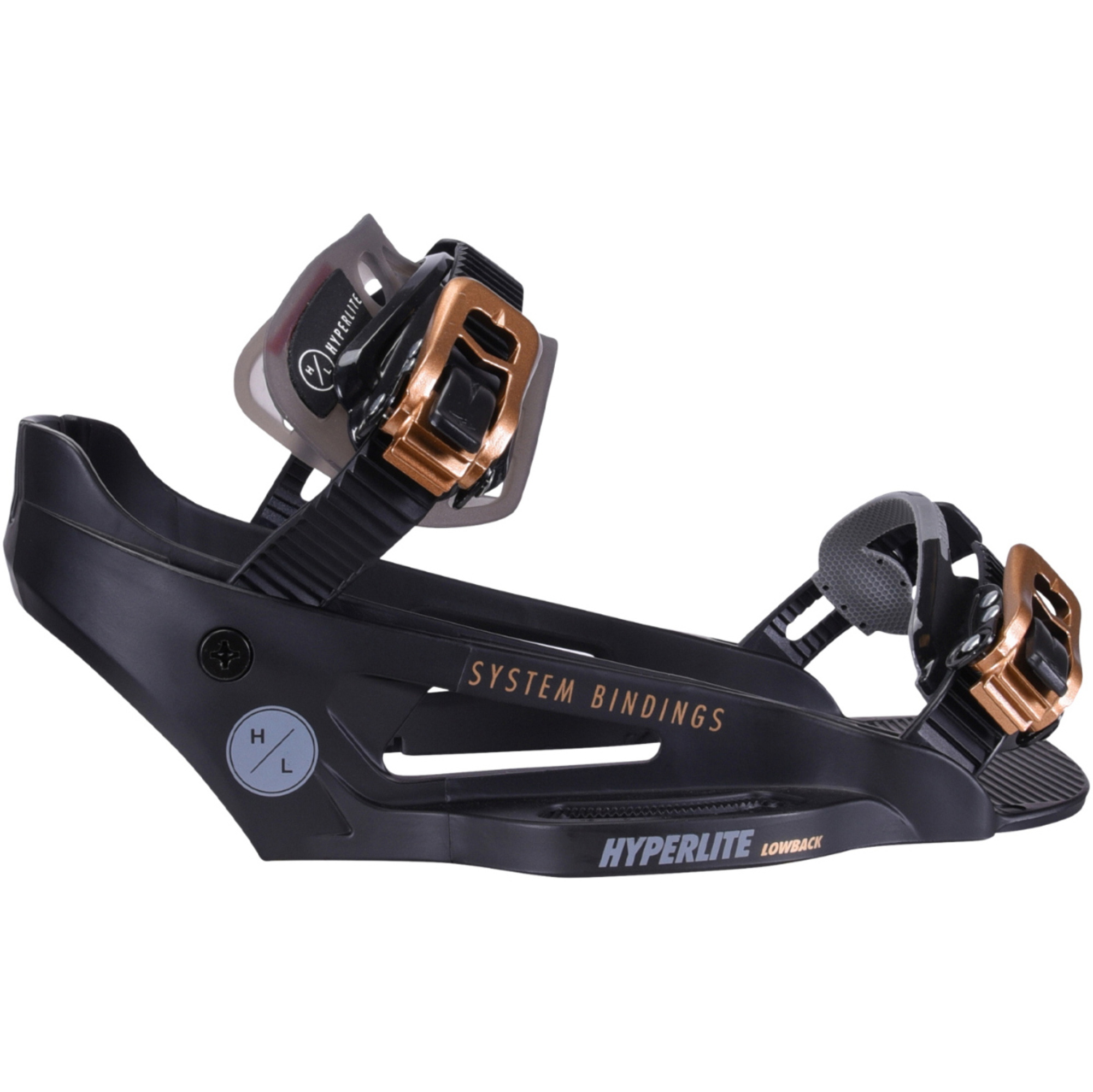 2025 Hyperlite System Lowback Chassis H24BCL-BK - Black / Gold - Boardsports | Wetsuit Outlet